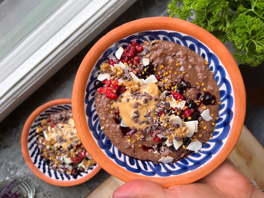Chocolatey teff oatmeal – Food Pharmacy